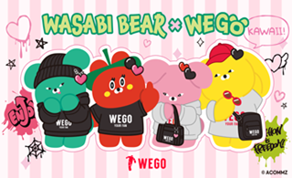 韓国で話題沸騰！Z世代を沼らせる「WASABI BEAR」 WEGO×WASABI BEAR 共同プロジェクト本格始動 2026年5月から限定 ...